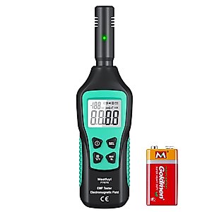 Mastfuyi EMF Meter, Electromagnetic Radiation Detector, Digital LCD EMF Detector, EMF Tester for Ghost Hunting, Home, Office, Outdoor, Indicator Lights, Audible Alert