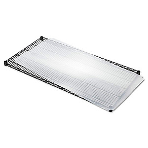 Alera ALESW59SL4824 Plastic 48 in. x 24 in. Shelf Liners For Wire Shelving - Clear (4/Pack)