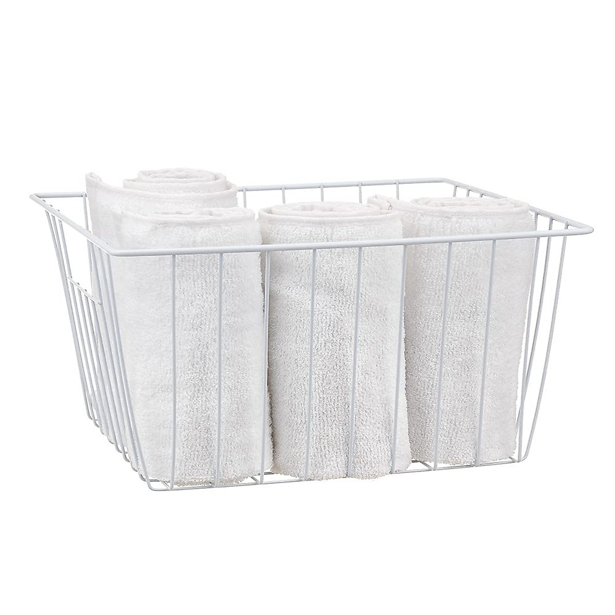 Freezer Storage Organizer Baskets, Household Refrigerator Chest Organization with Built-in Handles for Cabinets, Pantry, Closets, Bedrooms