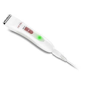 Andis 24630 Women's Personal Electric Trimmer - Detachable Stainless-Steel Blade - for Legs, Underarms Hair Removal - Rechargeable Cordless Slim Design - 6-Piece Kit, White