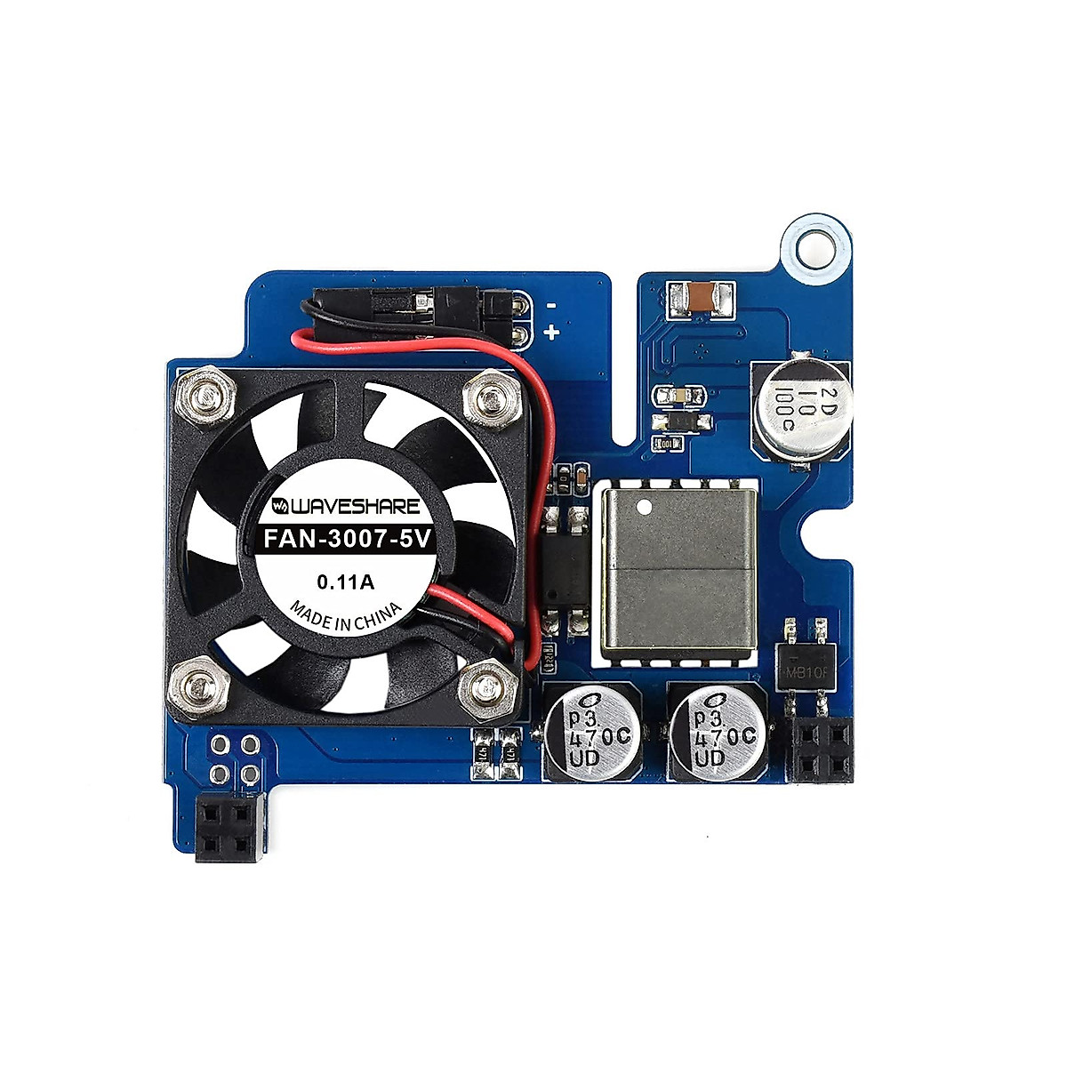 Power Over Ethernet HAT (D) for Raspberry Pi 4B/3B+, PoE HAT Board with Cooling Fan, Support IEEE 802.3af-Compliant, 5V 2.5A PoE Power Output,Compatible with Official Raspberry Pi 4B/3B+ Case