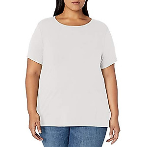 Amazon Essentials Women's Short-Sleeve Crewneck T-Shirt, White, 3X