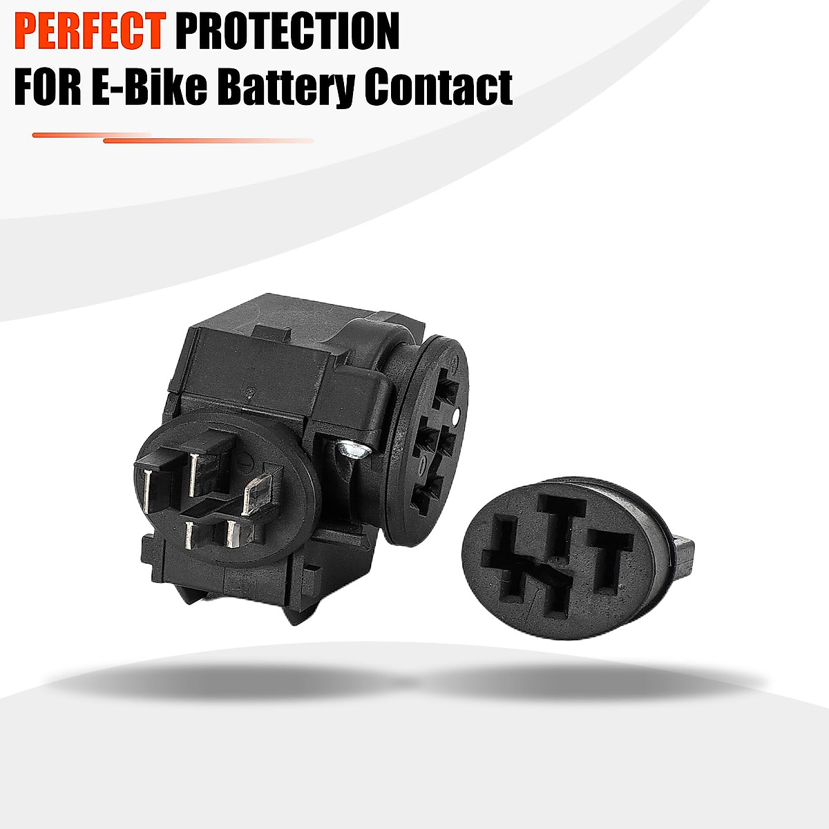 Besudo 2er Set Contact Protection Pin Cover for Bosch E-Bike Battery - Contact Protection Cover - Ebike Battery Cover - Ideal Cover Caps for Protection against Rain, Dust, Corrosion-019-2er Pack