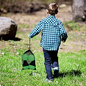 Hzdyopk 4pcs Pickleball-Balls, USAPA Standard 40-Hole Outdoor Wiffle Balls, with Mesh Bag and 2 Ball Picker，Fluorescent Glowing Ball, Unique Gift for Pickleball Lovers