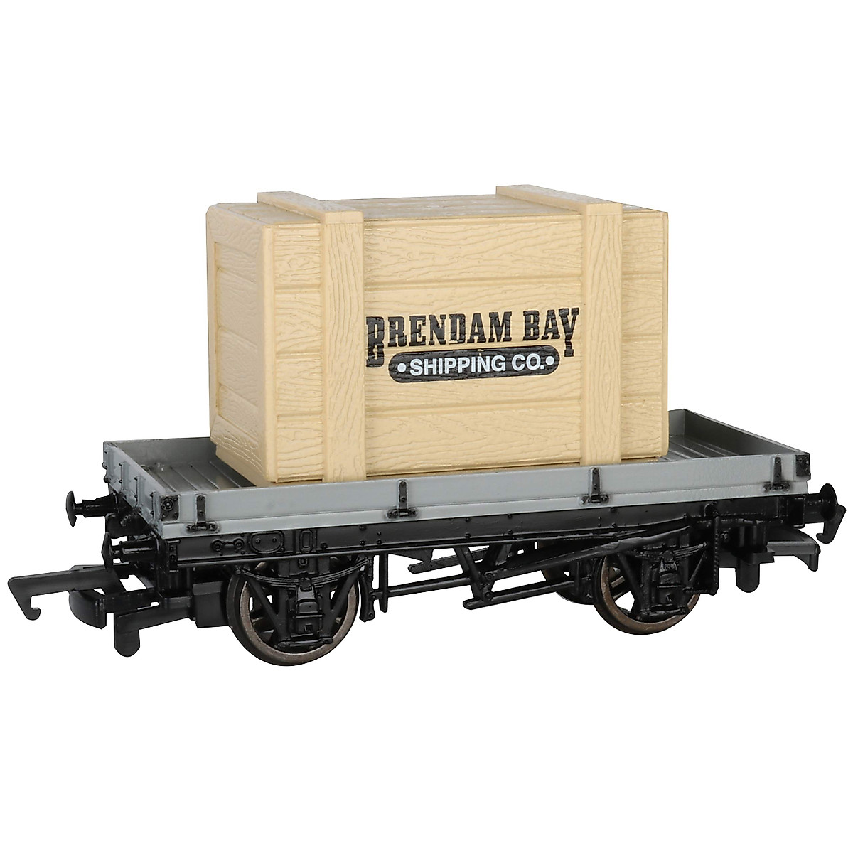 Bachmann Trains - Thomas & Friends™ 1 Plank Wagon with BRENDAM Bay Shipping CO. Crate - HO Scale
