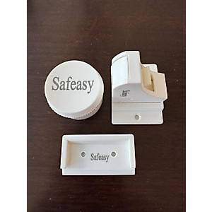 Baby Proofing Magnetic Cabinet Locks - Safeasy Adhesive Children Safety Magnet Drawers Latches (2)