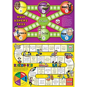 Didax 500063 Social Skills Group Activities, 6 Board Games