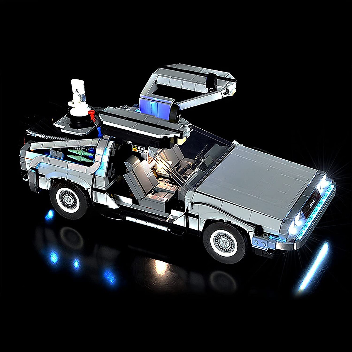 MIXIAOKIT LED Light Set Compatible with Lego 10300 Back to The Future Time Machine Delorean Building Set (NOT Included The Model Sets)