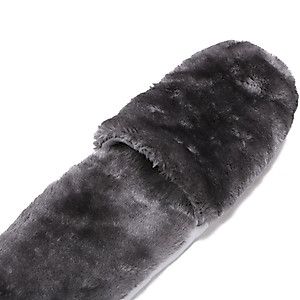 Simplicity Winter Animal Hats Caps Full Hoodie Grey Dog Caps with Scarf Mitten