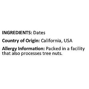 Anna and Sarah Pitted California Deglet Noor Dates in Resealable Bag, 3 lbs (1 Pack)