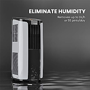 TOSOT 8,000 BTU(ASHRAE) 5,000 BTU (DOE) Portable Air Conditioner Quiet, Remote Control, Built-in Dehumidifier, Fan, Easy Window Installation Kit - Cool Rooms Up to 300 Square Feet