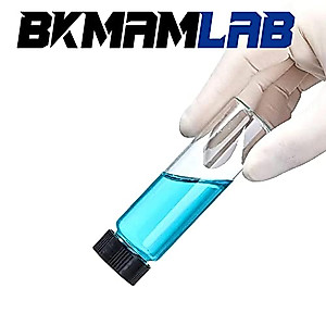 BKMAMLAB 30ml Clear Small Glass Vials 30pcs with Screw Caps(30pcs)