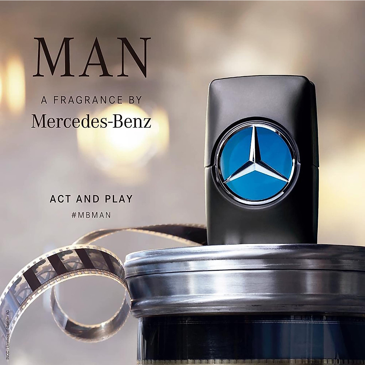 Mercedes-Benz Man Eau De Toilette - Floral, Woody Fragrance for Men with Sensual Notes in 3.4oz Spray