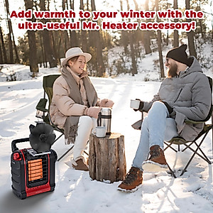 Wood Stove Fan Bracket for Mr Heater Buddy, Multi-Purpose Mr Heater Holder for Fireplace Fan/Heated Stuff Shelf, Stand with Clip for Little Buddy and Big Buddy, Outdoor Heater Buddy Accessories