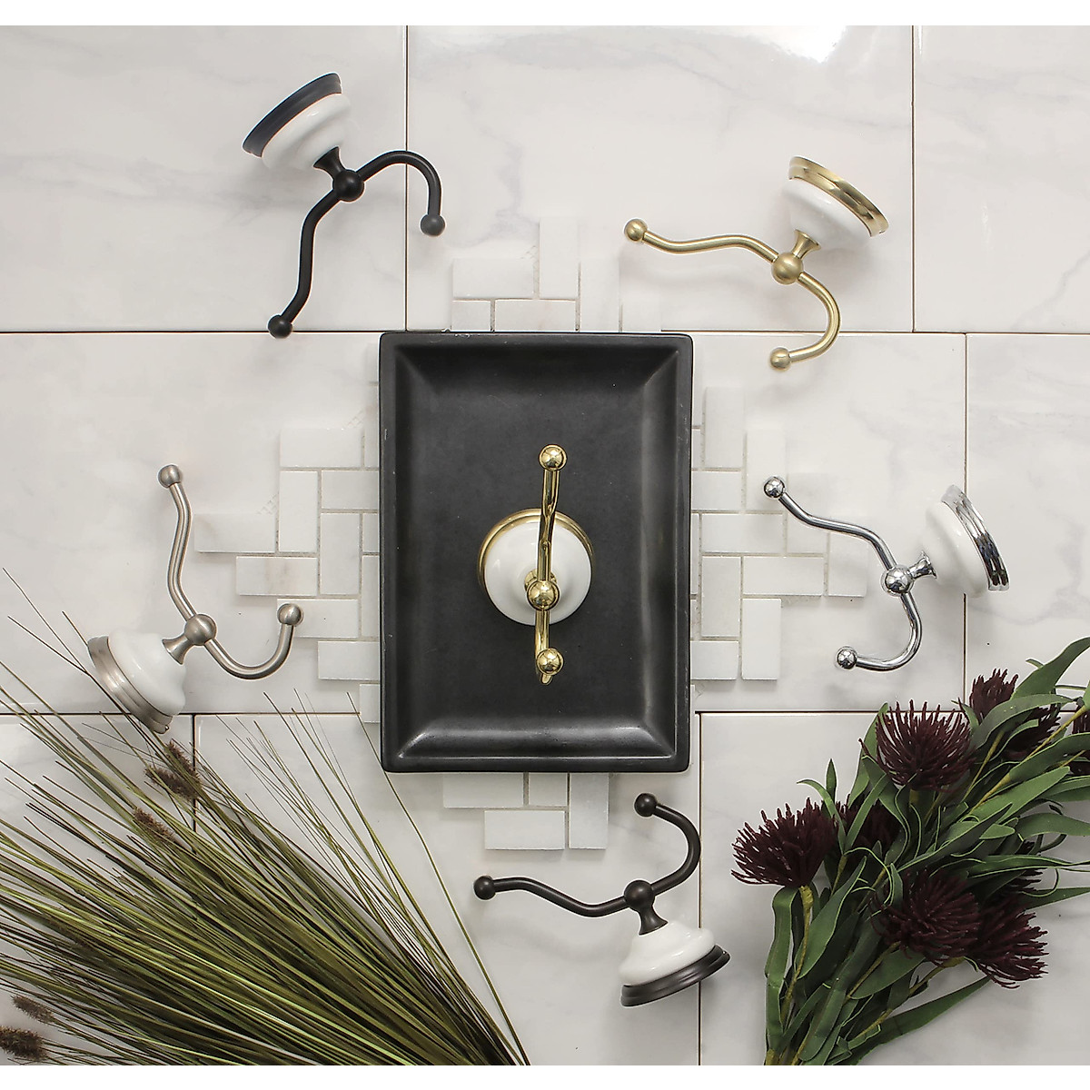 Kingston Brass BA1117PB Victorian Robe Hook, Polished Brass,4-5/8" Length