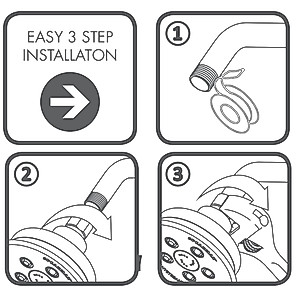 Speakman S-3011-BN-E2 Chelsea Anystream Adjustable 2.0 GPM Shower Head, Brushed Nickel, 2