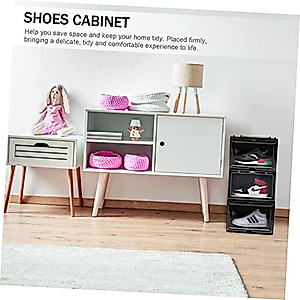 Alipis Box basketball shoe cabinet shoe storage containers Shoes Storage container shoe storage bins Shoe drawer clear shoe organizer shoe display case sneaker cases sneakers pp bracket