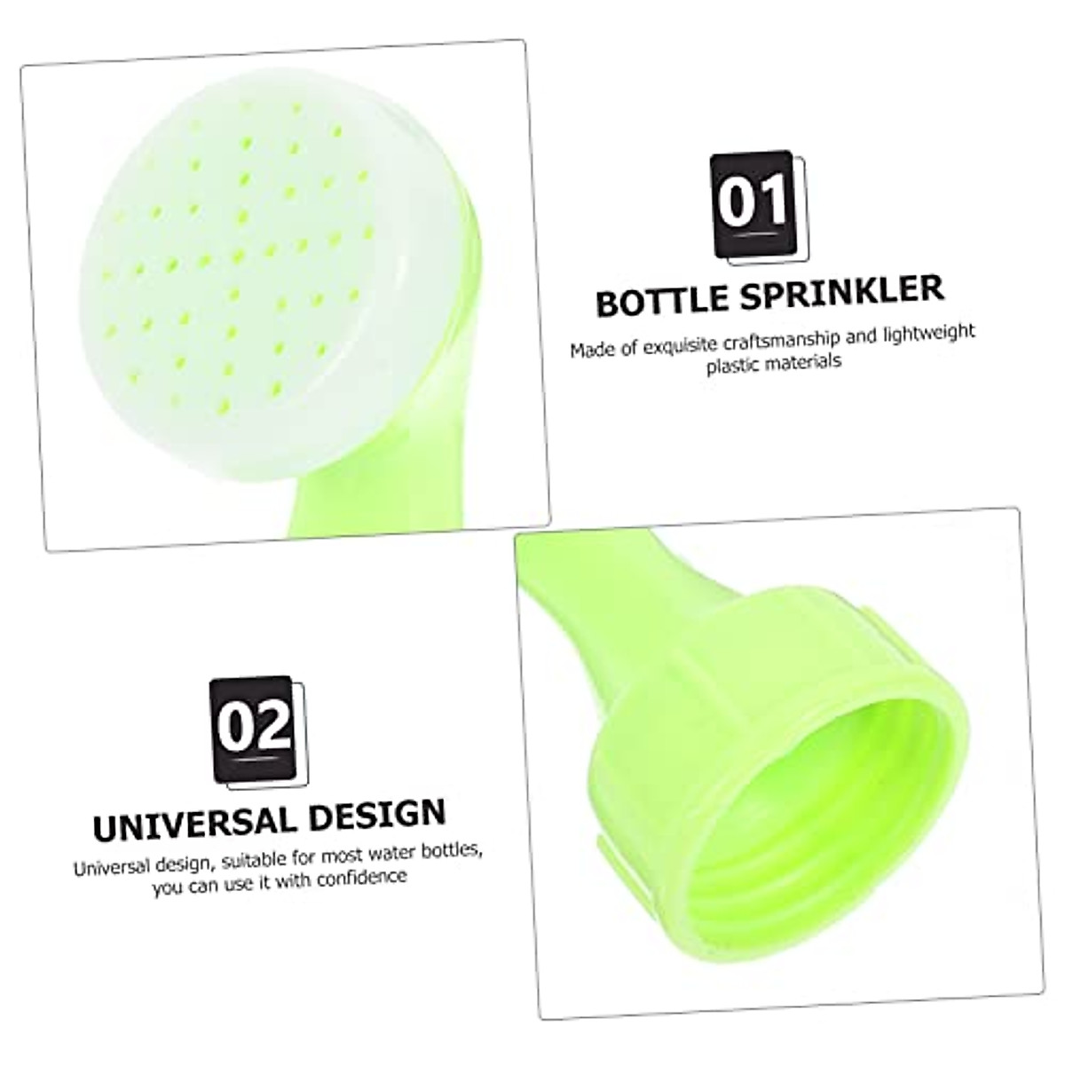 Yardwe 20 Pcs Watering Can Nozzle Portable Water Kettle Pot Plant Plastic Watering can Watering Nozzle for Bottle Watering Bottle Spray Heads Water Bottle Sprinkler caps Bottle Sprinklers