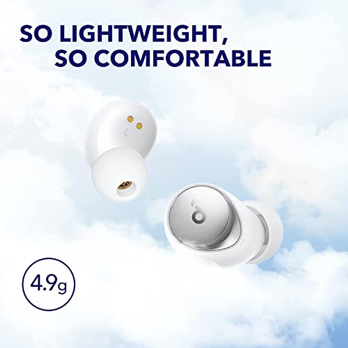 soundcore by Anker Space A40 Adaptive Active Noise Cancelling Wireless Earbuds, Reduce Noise by Up to 98%, Ultra Long 50H Playtime, Hi-Res Sound, App Customization, Wireless Charge (Renewed)
