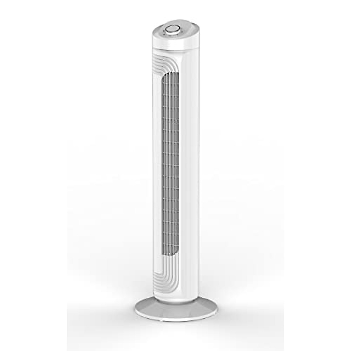 Airvention Tower Fan for Bedroom, Ultra Quiet Breezing, 90° Wide Angle Oscillating Air Circulator, 3 Speed Levels, Small Footprint Design, 32 inch Middle Tower Standing Fan, Space Saving, FZ09, White