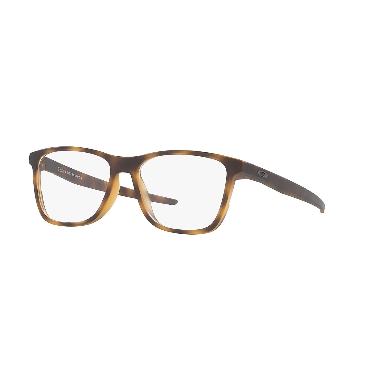 Oakley Men's Ox8163f Centerboard Low Bridge Fit Square Prescription Eyewear Frames, Satin Brown Havana/Demo Lens, 54 mm