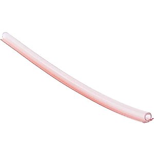 CRL Translucent Vinyl Bulb Seal 5/32" Gap with Pre-Applied Tape - 95" Length, Fits 1/4" Glass