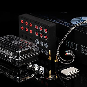 FiiO FA7S Earphones Headphone Wired High Resolution Swappable Plugs MMCX 6BA in-Ear Monitor for Smartphone/PC(Silver)