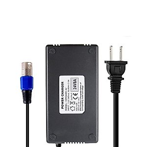 aunstarwei 24V 8A Battery Charger with XLR Connector for EA1065, S150, 1107 614HD, M51, CH5404 Smart