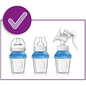 Philips AVENT Breast Milk Storage Cups And Lids, 10 6oz Containers, SCF618/10