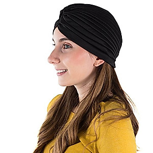 Dozen Pack- 12 Perfect Fit Dark Colored Beautiful Turbans