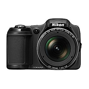 Nikon COOLPIX L820 16 MP CMOS Digital Camera with 30x Zoom Lens and Full HD 1080p Video (Black) (OLD MODEL) (Renewed)