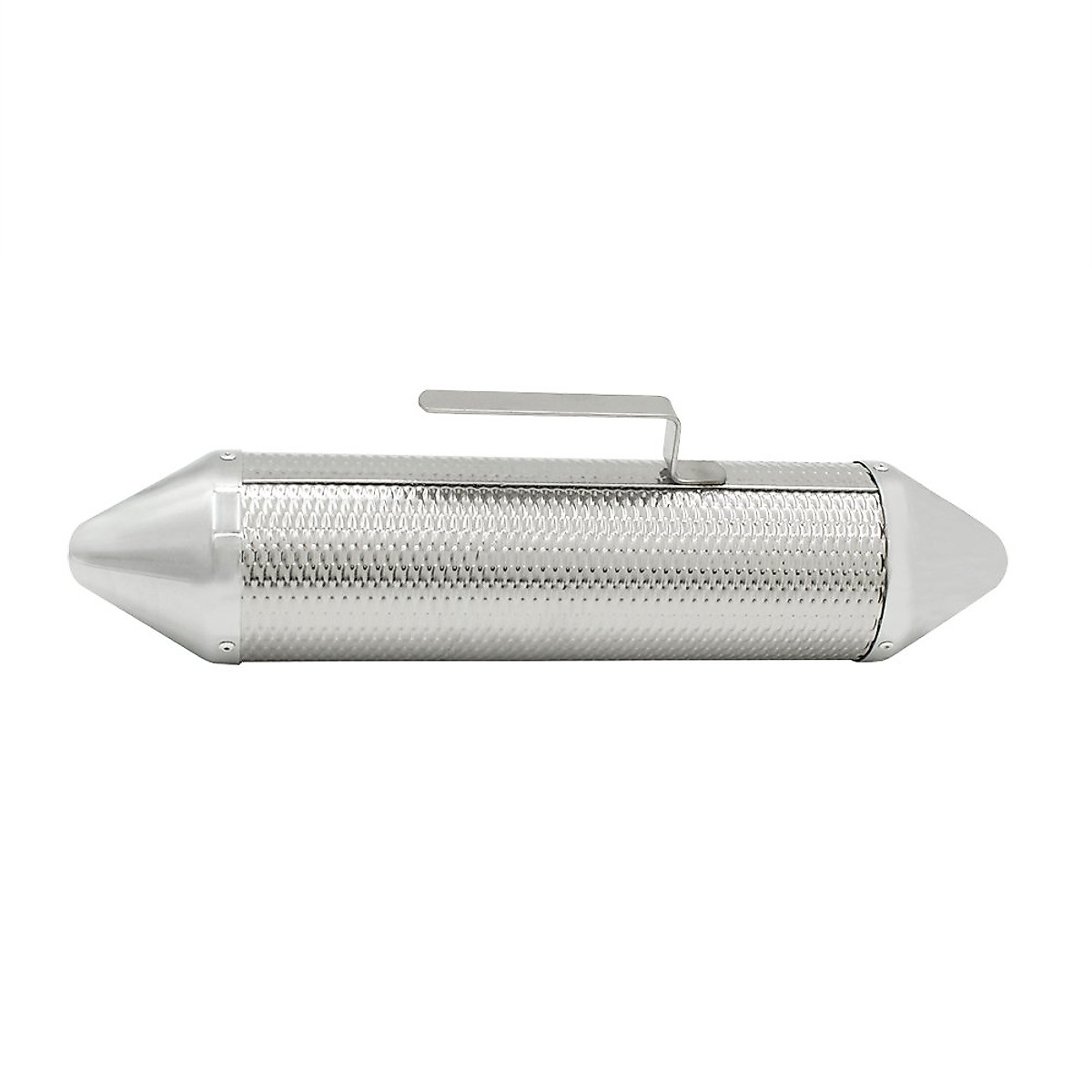 Mowind Stainless Steel Metal Guiro Percussion Instrument Musical Training Tool with Scraper