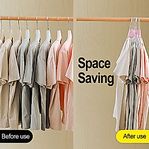Plastic Hangers, Heavy Duty Clothes Hanger for Adults, Heart Hangers with 360 Degree Swivel Hook for Coat Jackets, Pants, Shirts, T-Shirts, Dresses Clothes Hanger (10 Pack - Pink)