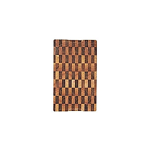 GULRUH Wood Cutting Boards for Kitchen, Rectangular Telomere Butcher Acacia Wood Cutting Board Block Wood Cutting Board Oil-Free and Durable Kitchen Tool