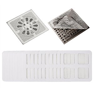 50pcs Disposable Drain Stickers,Disposable Filter Patches, Disposable Hair Drain Stickers for Shower,Hair Drain Catcher,Drain Mesh Stickers for Bathroom Sink & Bathtub, Kitchen Drains & Strainers