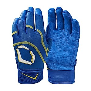EvoShield Youth Khaos Batting Gloves - Royal Blue, Medium