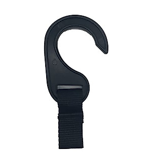NAHANCO Spacemaker Heavy Duty Clothes Hanger Hook for Hanger Management in Backroom/Stockroom, 5 ½”- Black, 100/Carton, (GHB200)