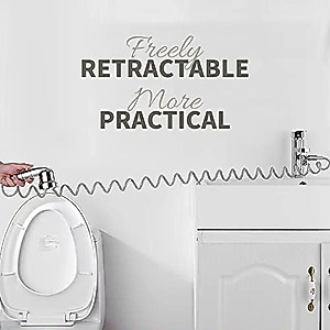 Sink Faucet Sprayer Attachment, 3 Modes Sink Sprayer Attachment for Faucet for Washing Hair, Kitchen Cleaning, Pets Bathing, Faucet Extender Set with Water Diversion Valve, Hole-Free Bracket, Silver