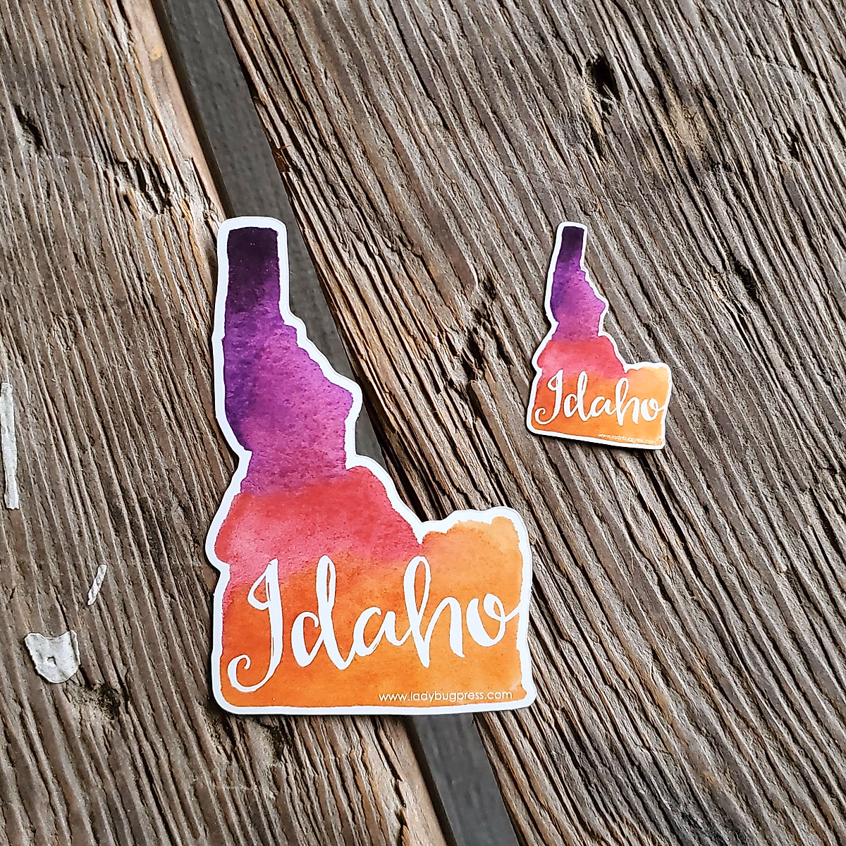 Idaho sticker bundle, 3 pack of watercolor, constellation and heart, great for laptops, water bottles, car windows!