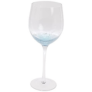 Abbott Collection Blue/Clear Fish Cut Goblet