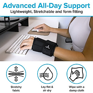 Arctic Flex Wrist Ice Pack Wrap - Gel Compression Support for Arthritis Hand & Thumb - Reusable Hot & Cold Therapy Brace for Pain Relief, Tendonitis, Carpal Tunnel, Tenosynovitis (Fits Left & Right)