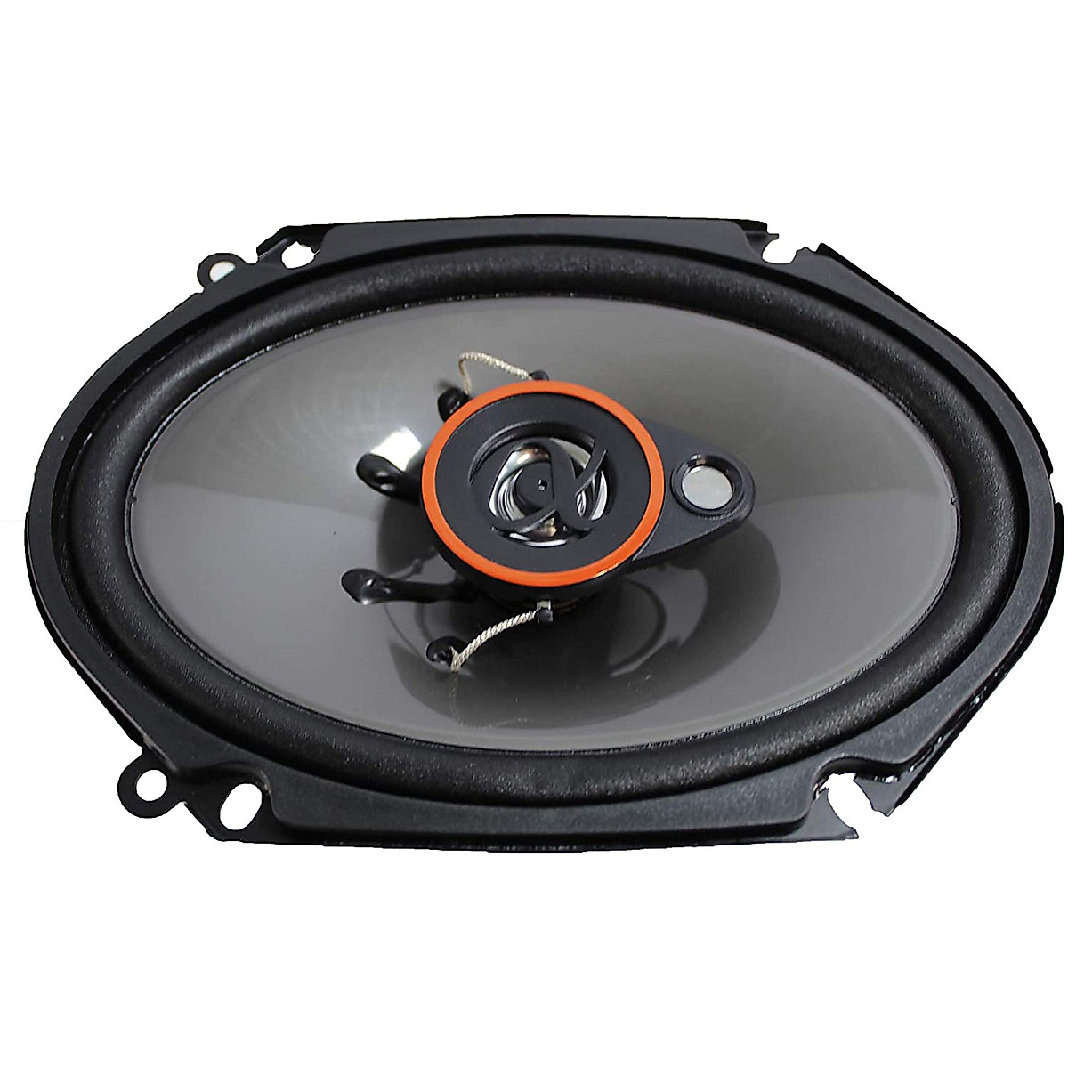 Alphasonik AS68 6x8 inch 350 Watts Max 3-Way Car Audio Full Range Coaxial Speakers with Universal Mounting Holes for Easy Installation