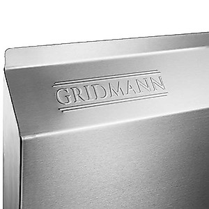 GRIDMANN 30" Wide Stainless Steel Kitchen Prep & Utility Sink, 1 Compartment NSF Commercial Sink with 24" x 24" Bowl for Restaurant, Laundry, Garage