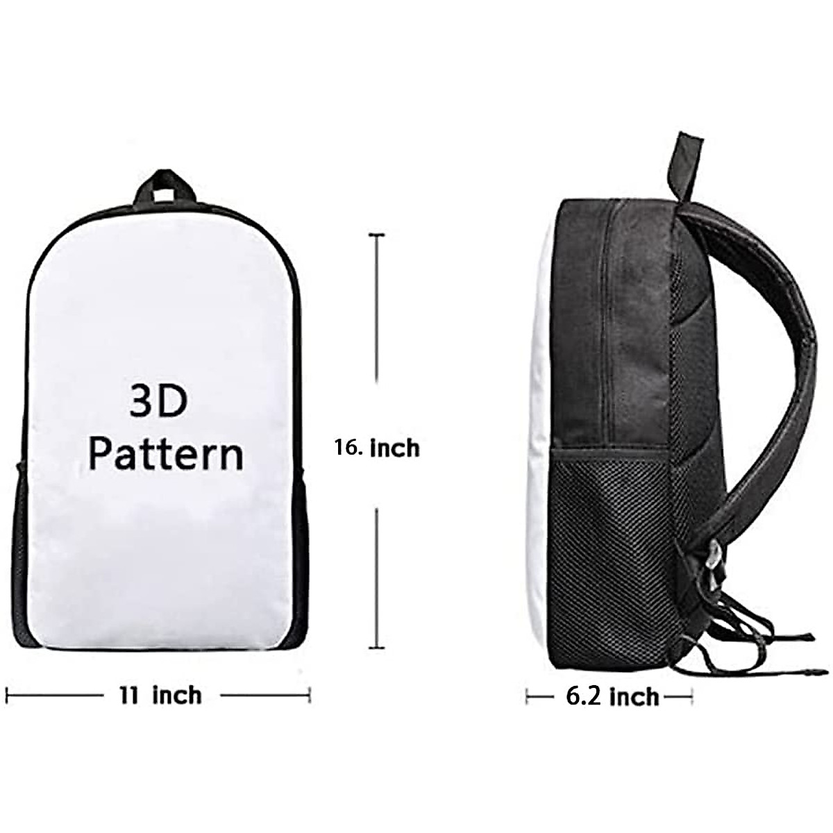 D-WOLVES Novelty School Backpack for Women Men, Brown Bearded Dragon Lizard Lightweight Book Bag with Ergonomic Back Pad, Casual Daypack Travel Bag for Hiking Work Business Holidays