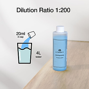 LYNKBEY Official Multi-Surface Robot Vacuum Cleaner Floor Cleaning Solution, Compatible M20 Pro Robot Vacuum and Mop Combo, 7.95oz*2 (235ml*2), Concentrate, Dilution Ratio 1:200