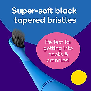 BURST Genuine Replacement Heads for Kids Electric Toothbrush (Blue/3 Pack) | Perfect Fit | Ultra Soft Bristles | 9 Months of Supply