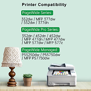 972A Ink Cartridges SAILNER Remanufactured Ink Cartridge Replacement for HP 972A 972 A Combo Pack use with PageWide Pro 477dw 577dw 452dw 577z 552dw 477dn Printer Black Cyan Magenta Yellow 972A