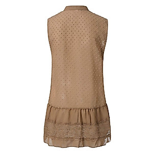 F_Gotal Women's Summer Sundress Boho Floral Sleeveless Casual Knee Length Beach Mini Tank Sundress Cocktail Cami Tank