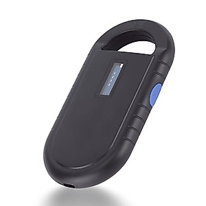 Universal Compatibility Pet Microchip Scanner, Handheld Type Pet ID Scanner 134.2KHZ RFID Chip Reader for ISO11784 / 5 FDX‑B ID64 Portble USB Rechargeable