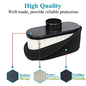 HOODELL FR691V Tune Up Kit for Kawasaki FR651V FR730V FS481V FS541V FS600V FS730V Engine Lawn Mower Tractor, Replace 49065-7007 Oil Filter 11013-7047 Air Filter